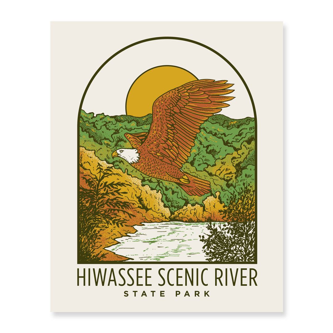 8x10 Hiwassee Scenic River Art Print Tennessee State Parks Online