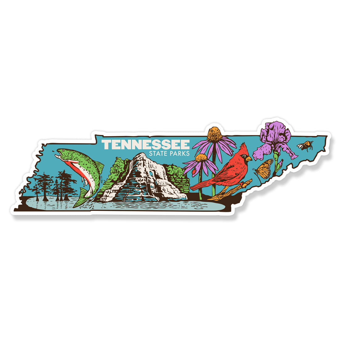 TNSP - Tennessee Mural Sticker – Tennessee State Parks Online Gift Shop