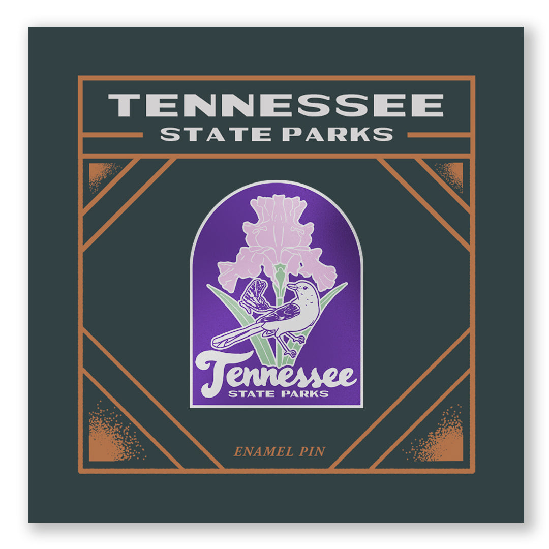 TNSP - Iris Mockingbird Enamel Pin – Tennessee State Parks Online Gift Shop